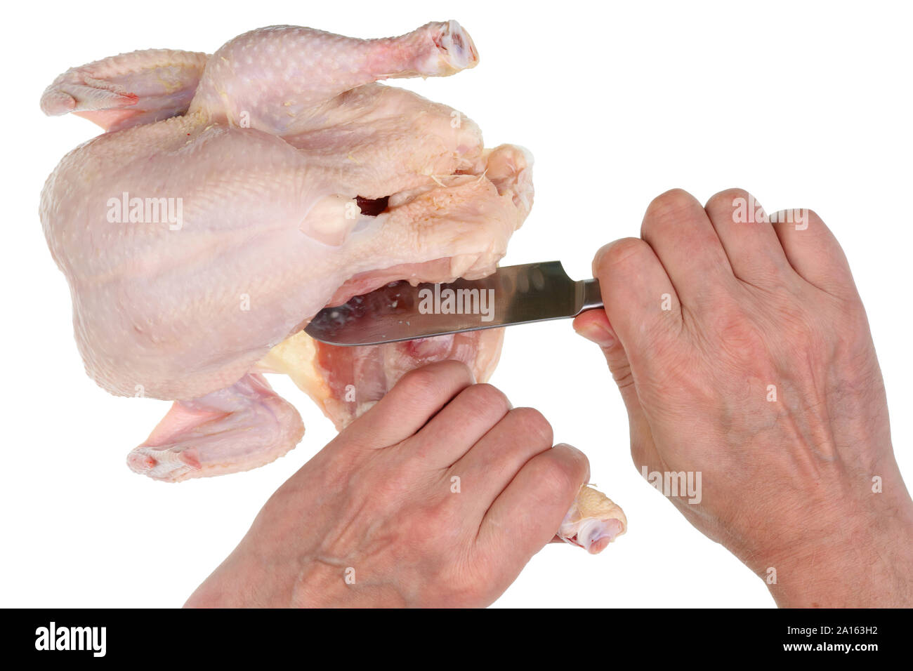Man skin off chicken hi-res stock photography and images - Alamy