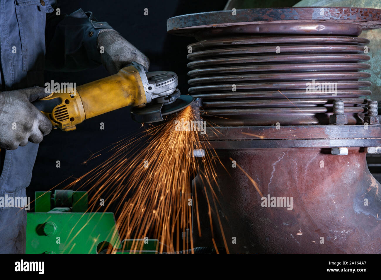Person using grinder hi-res stock photography and images - Alamy