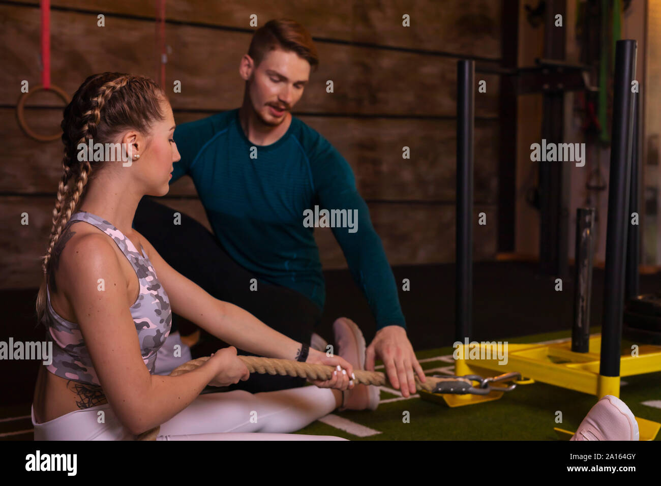 Pulling in rope hi-res stock photography and images - Alamy