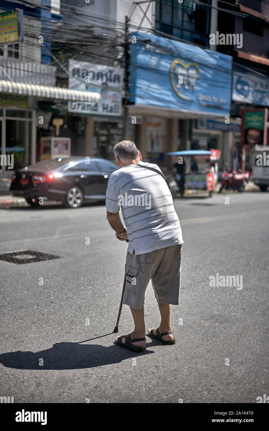 Walking stick disabled hi-res stock photography and images - Alamy
