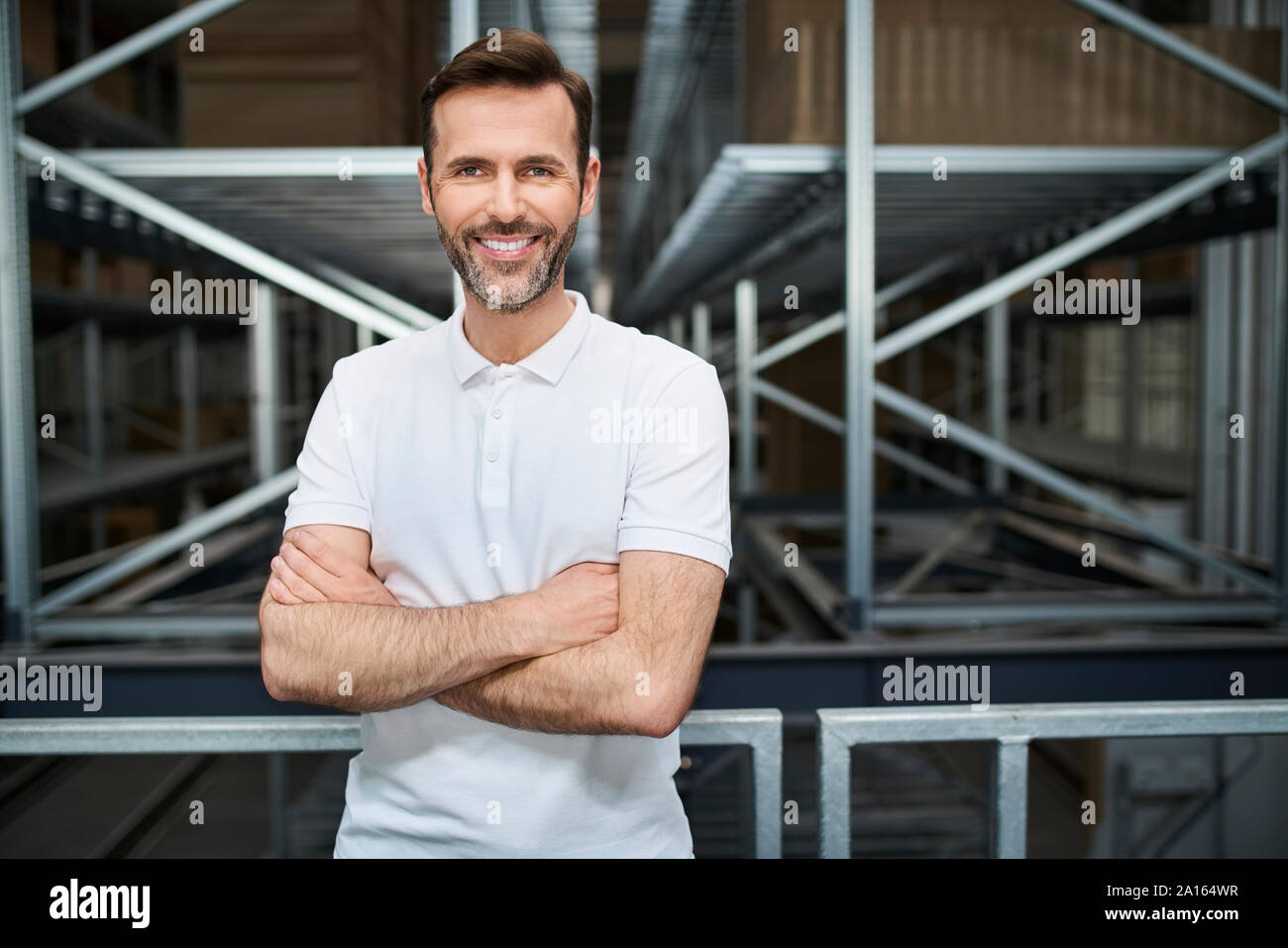 Portrait factory worker in front hi-res stock photography and images ...