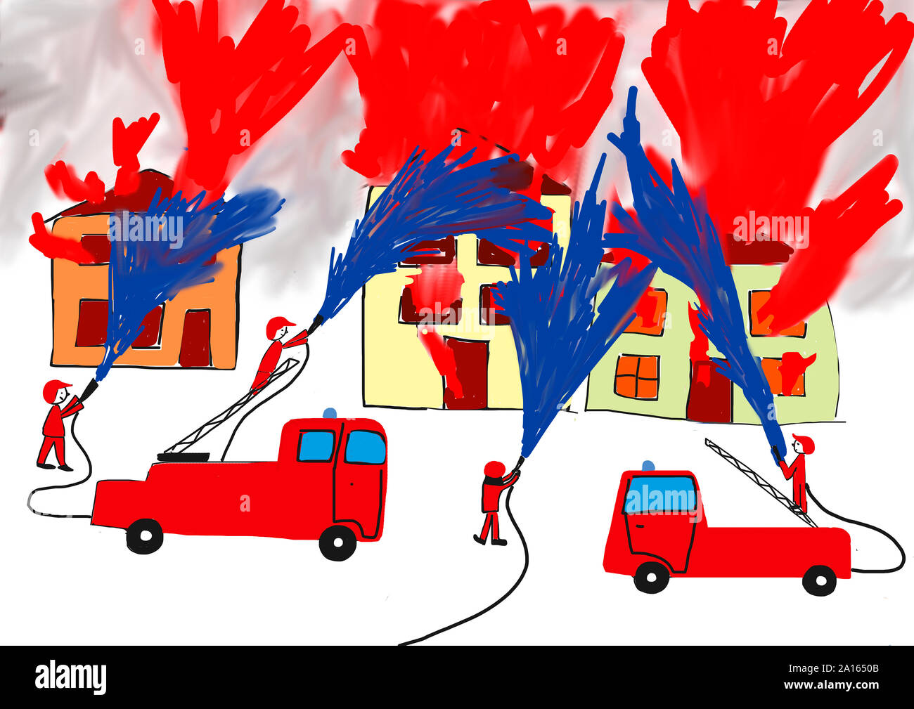 Fireman drawing hi-res stock photography and images - Alamy