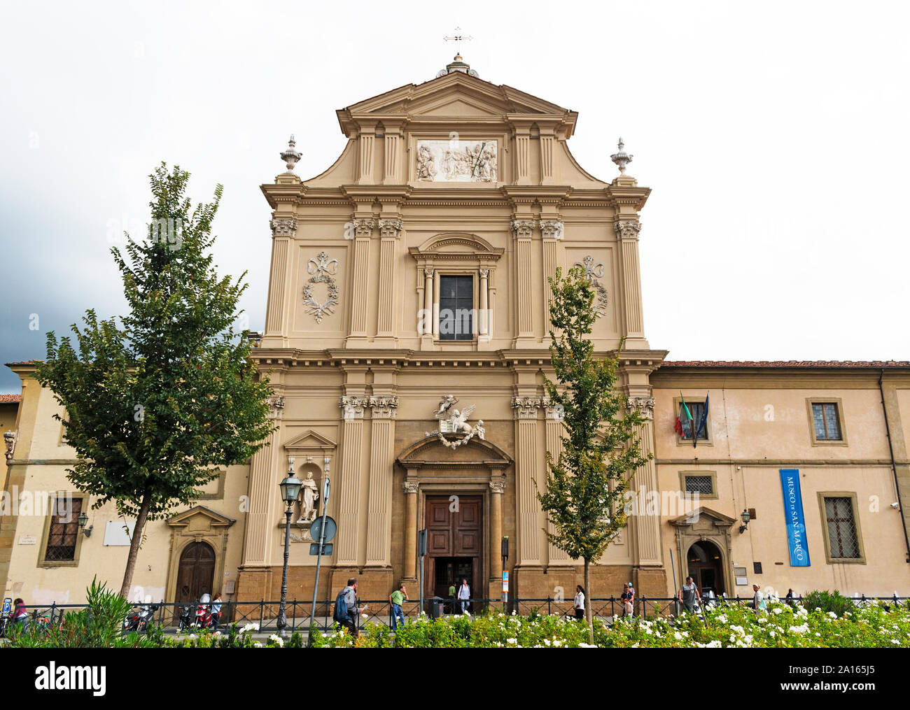 basilica di san marco on piazza san marco, florence, tuscany, italy ...