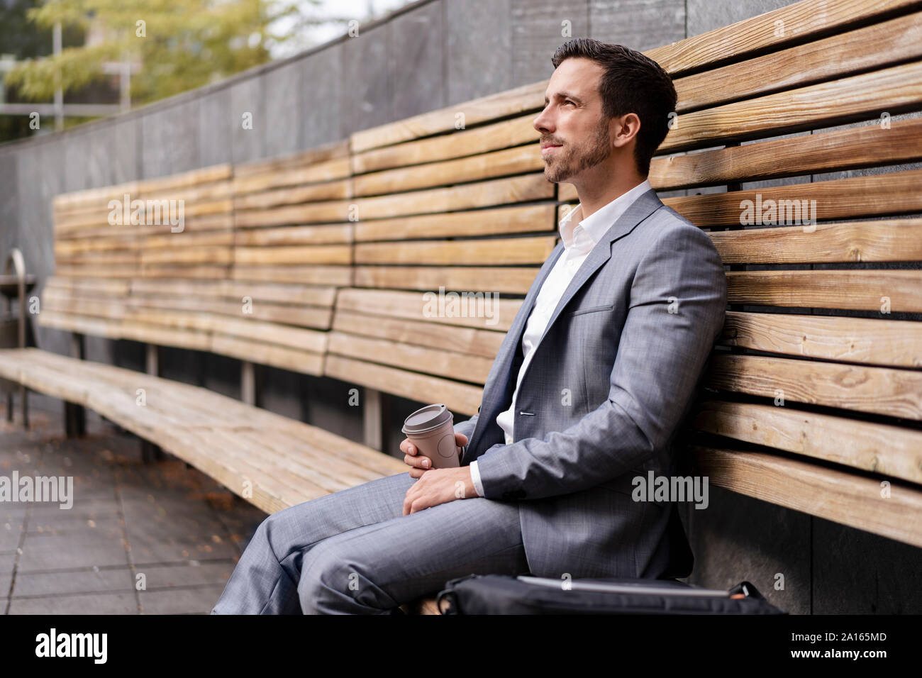 Sitting in the bench hi-res stock photography and images - Alamy