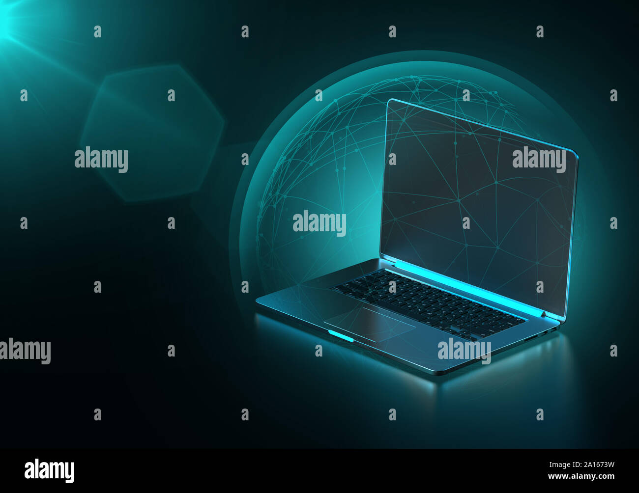 Big data on laptop screen hi-res stock photography and images - Alamy
