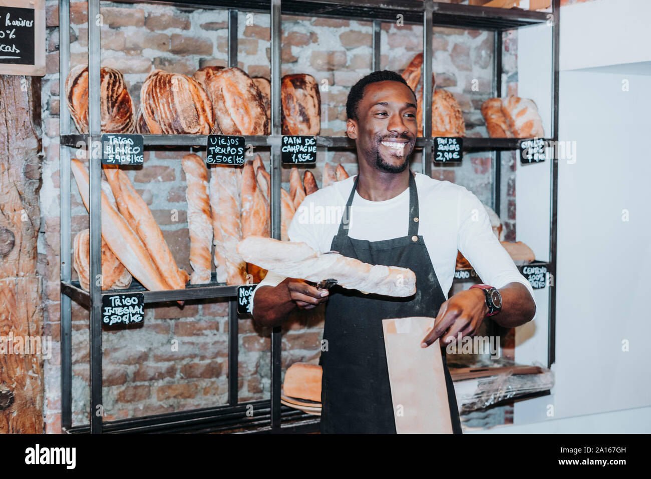 Man in bakery hi-res stock photography and images - Alamy