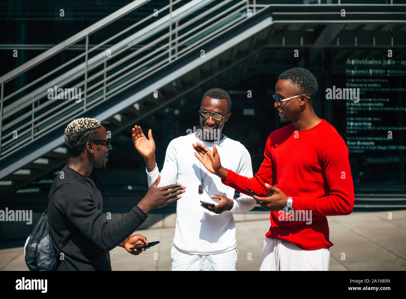 Three young men fun hi-res stock photography and images - Alamy