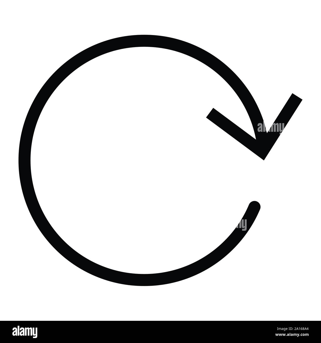 Circular, circle arrow right. Radial arrow icon, symbol. Clockwise ...