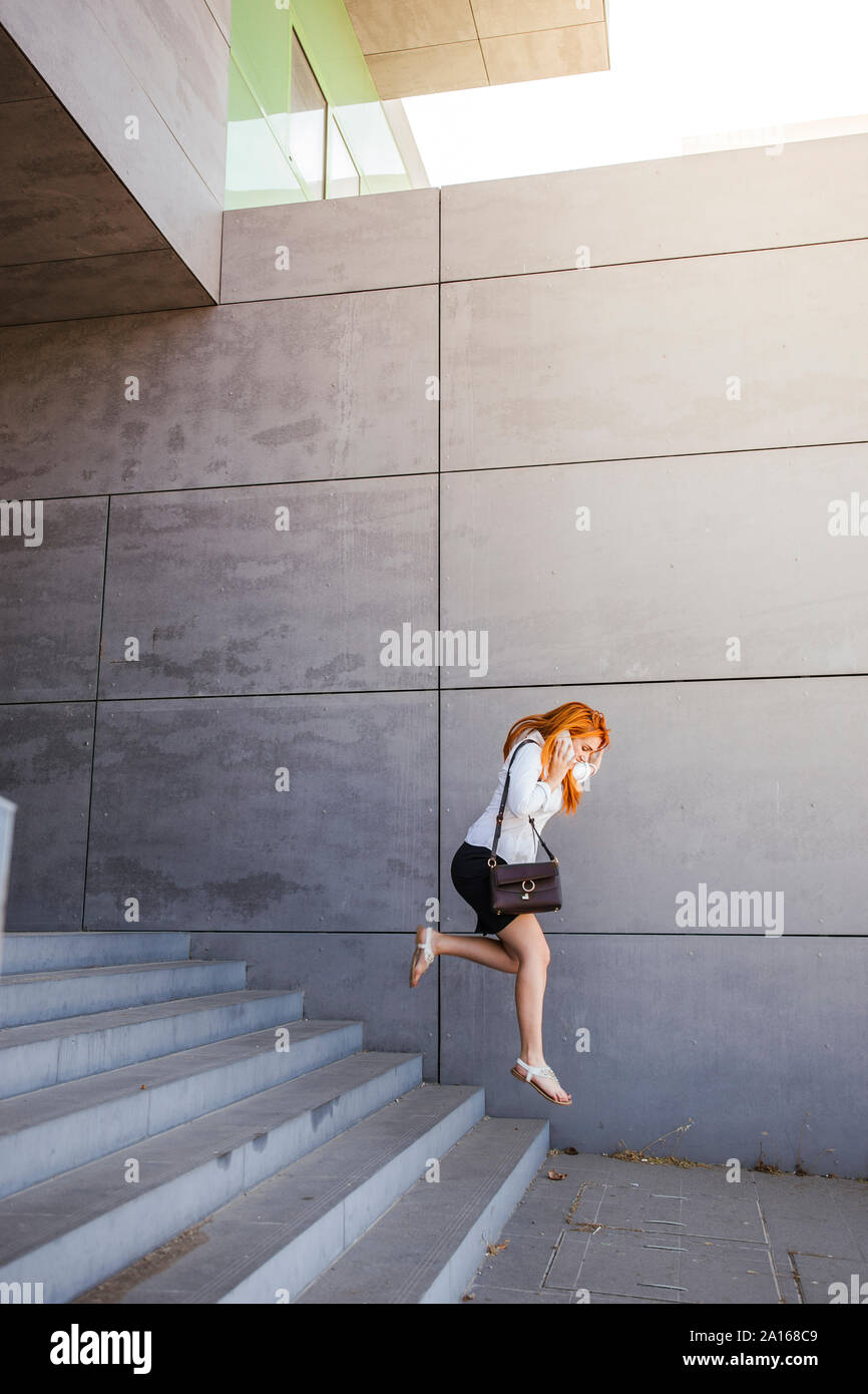 Jumping Down Stairs High Resolution Stock Photography and Images - Alamy