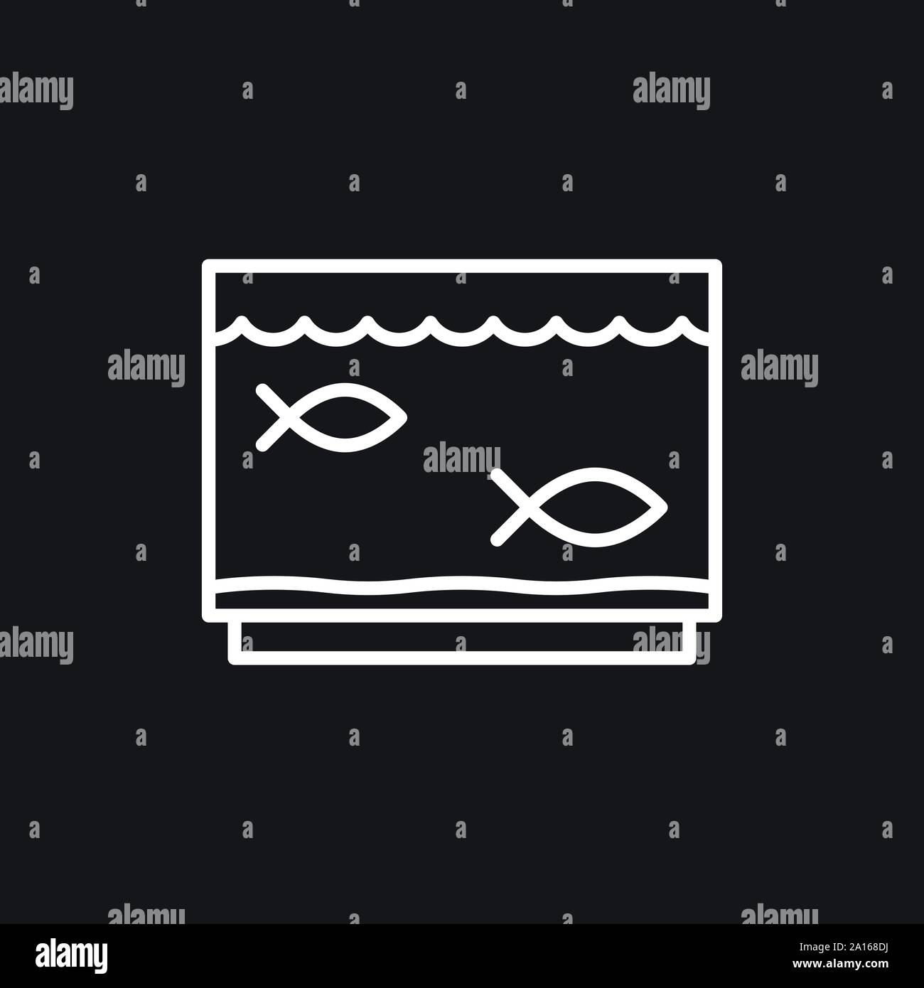 Aquarium fish vector icon. Flat aquarium fish icon for your design ...