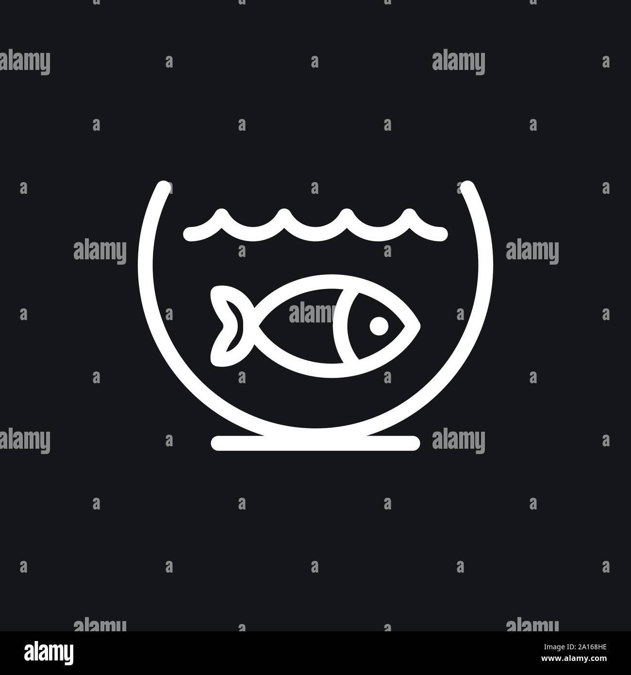 Aquarium fish vector icon. Flat aquarium fish icon for your design ...