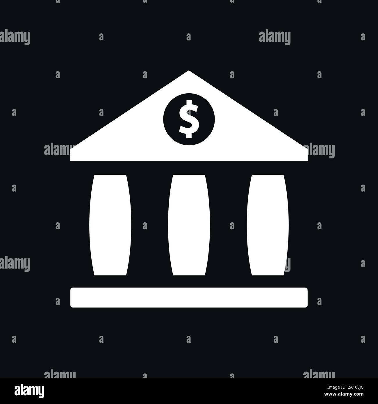 Bank icon design template. Vector icon, symbol Stock Vector Image & Art ...