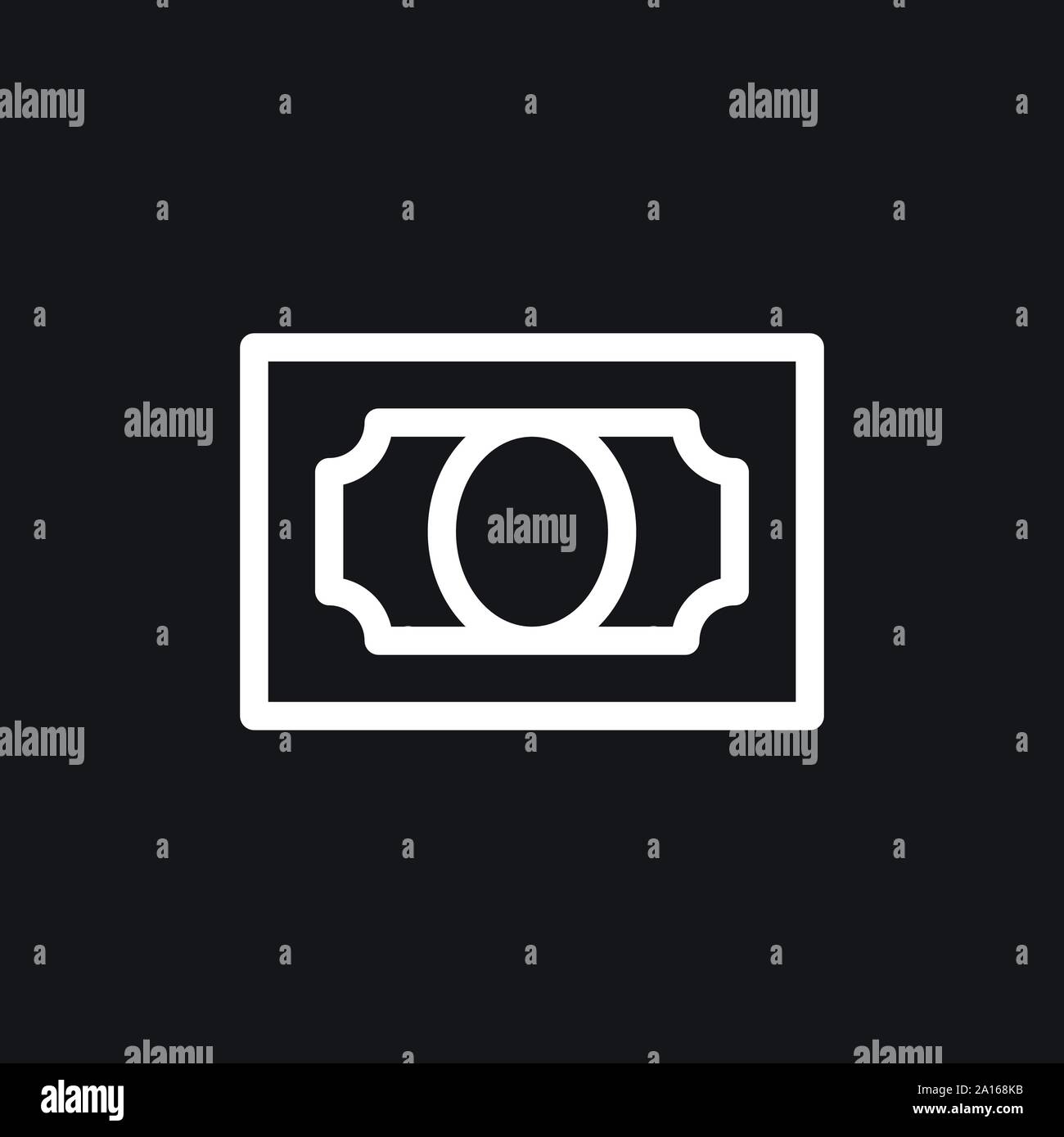 Currency Banknotes vector icon. Illustration style is a flat iconic ...