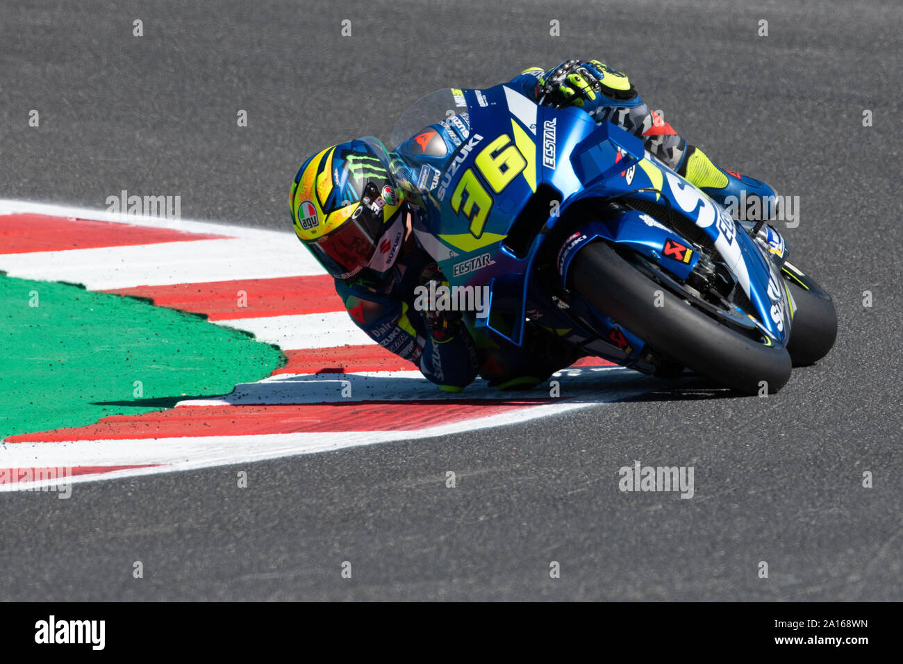 Spanish rider number 36 for suzuki team in motogp hi-res stock ...