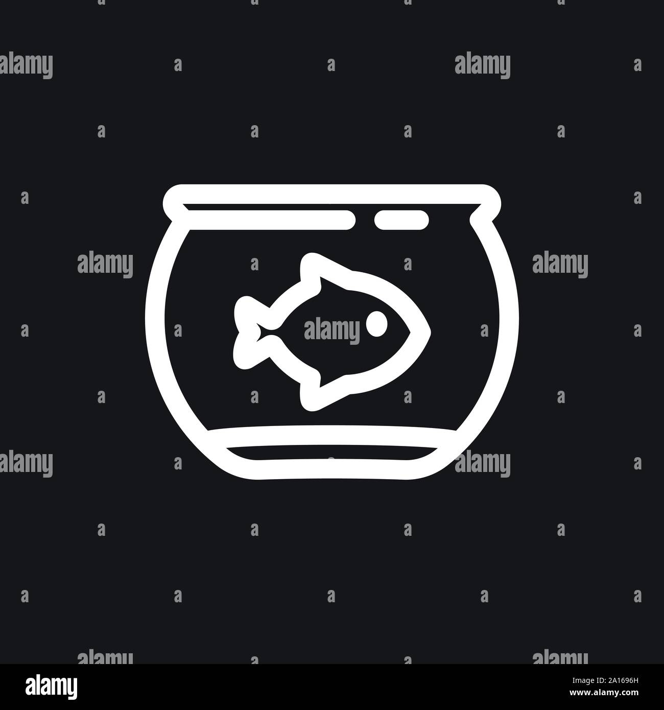 Aquarium fish vector icon. Flat aquarium fish icon for your design ...