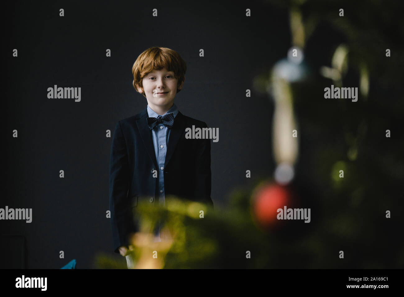 Boy wearing bow tie hi-res stock photography and images - Alamy