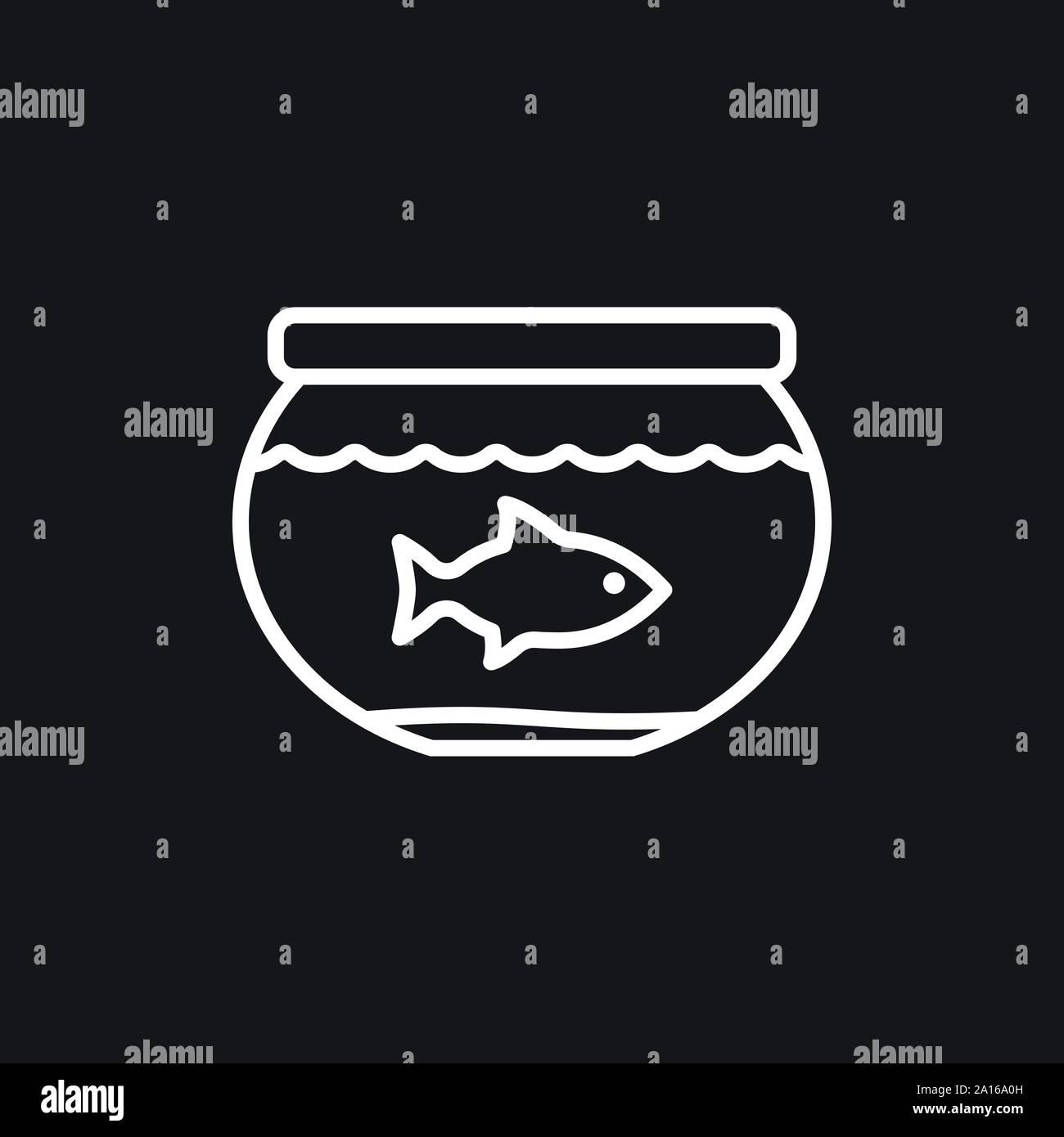 Aquarium fish vector icon. Flat aquarium fish icon for your design ...