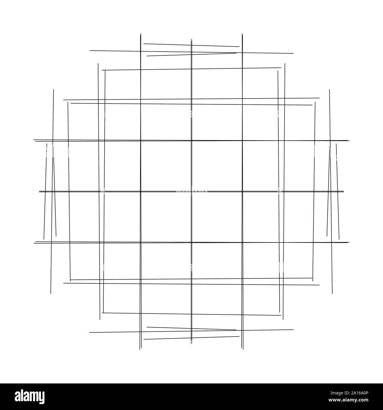 Crosshatch Tangle Lines Circle Scribble Sketchy Random Intersecting Lines Grid Mesh
