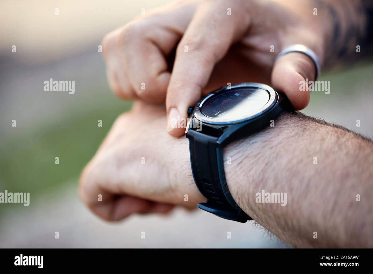 Close up modern smartwatch hi-res stock photography and images - Alamy