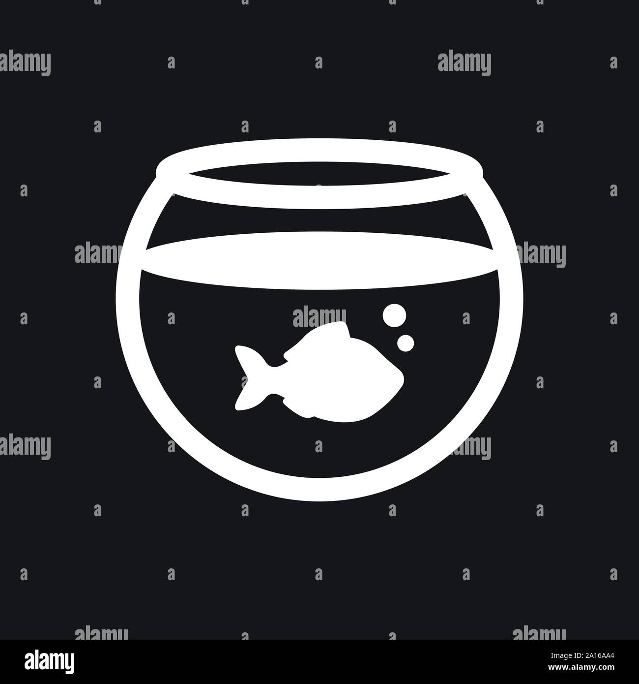 Aquarium fish vector icon. Flat aquarium fish icon for your design ...