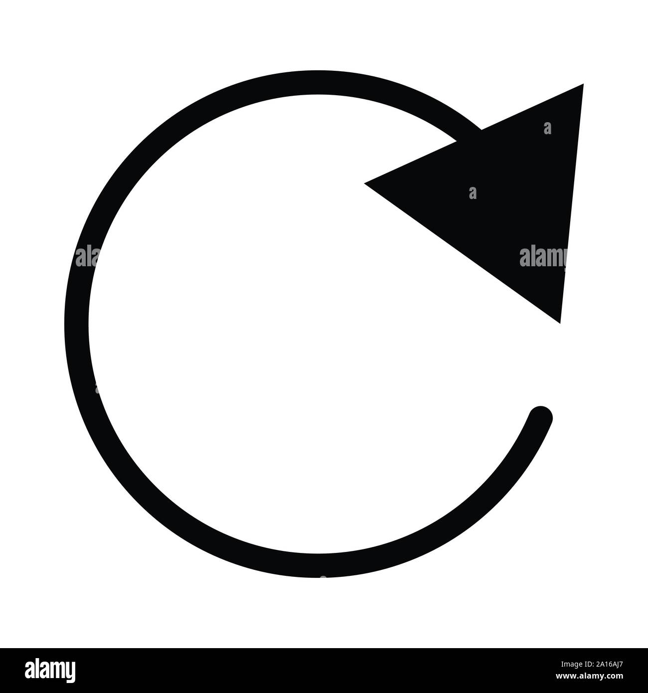 Circular, circle arrow right. Radial arrow icon, symbol. Clockwise ...