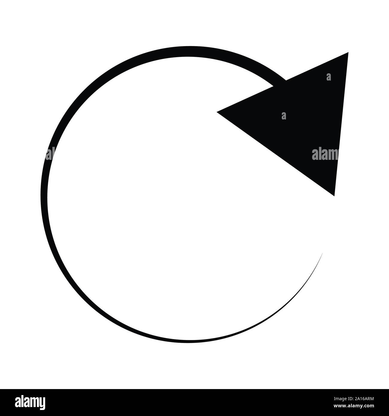 Circular, circle arrow right. Radial arrow icon, symbol. Clockwise ...