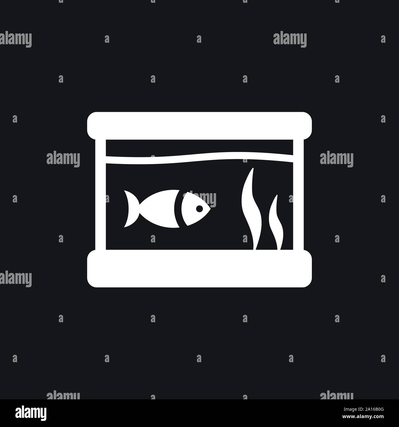 Aquarium fish vector icon. Flat aquarium fish icon for your design ...