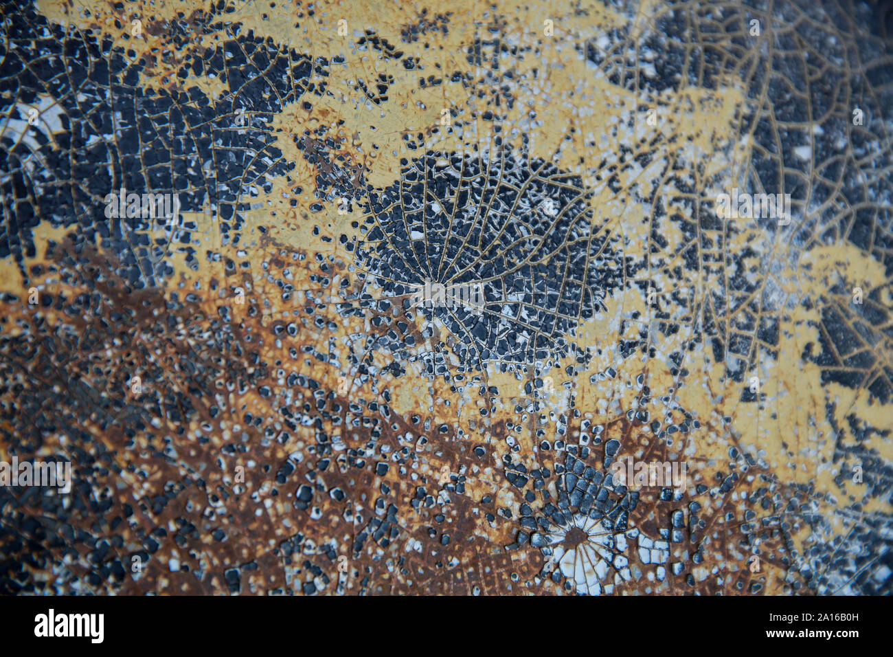 Aging process on chipped paint Stock Photo - Alamy
