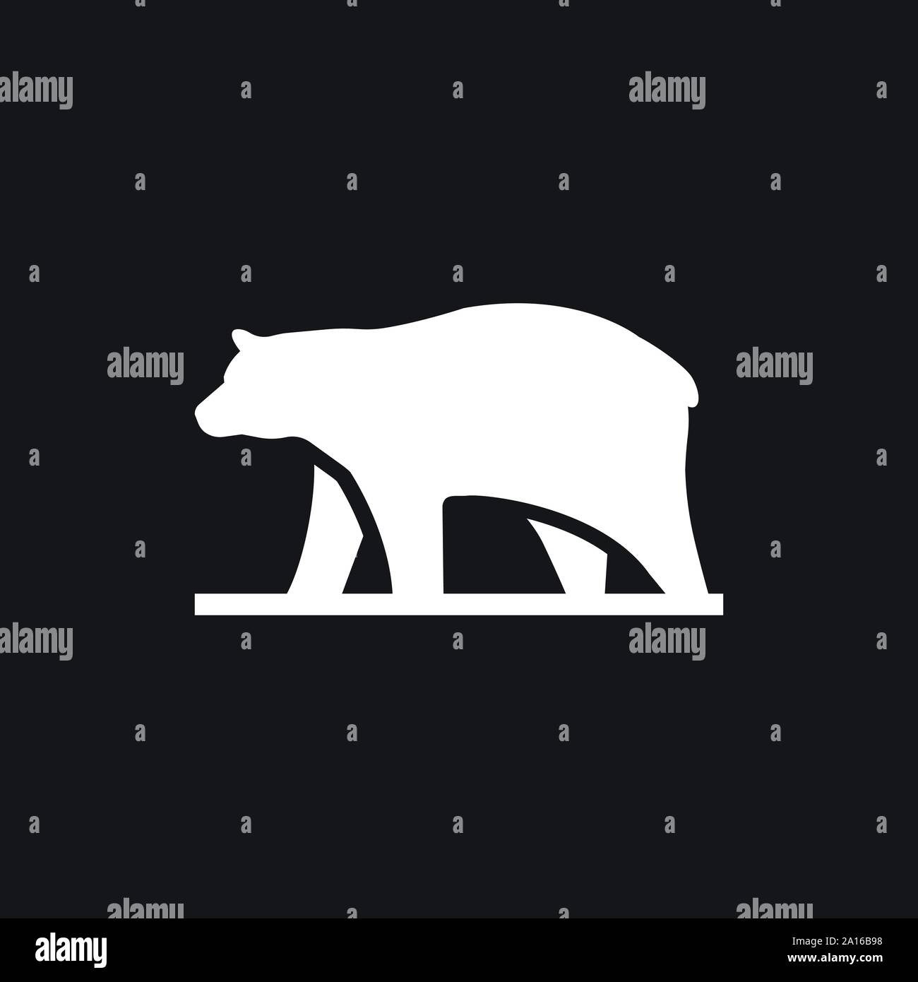 Bear icon. Vector concept illustration for design Stock Vector Image ...