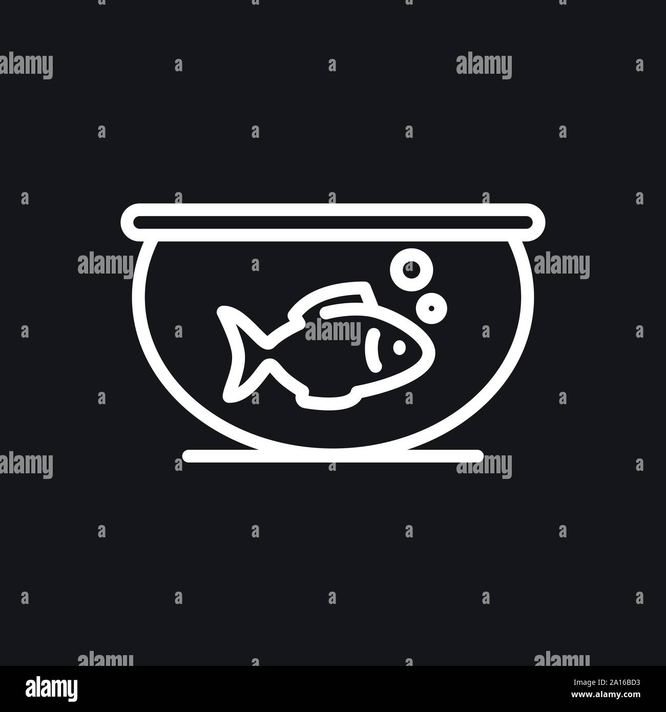 Aquarium fish vector icon. Flat aquarium fish icon for your design ...
