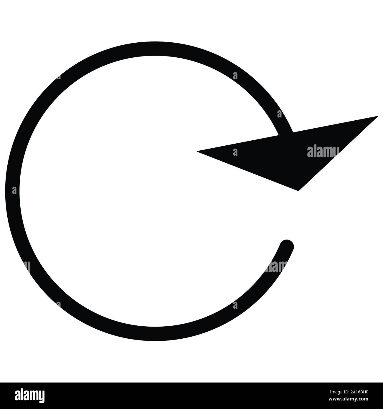 Circular, circle arrow right. Radial arrow icon, symbol. Clockwise ...