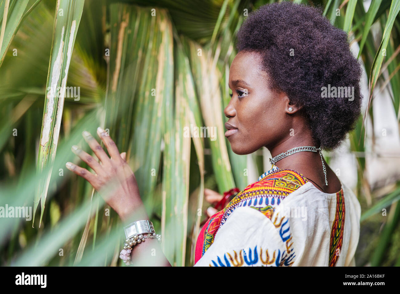 Attractive woman standing between hi-res stock photography and images ...