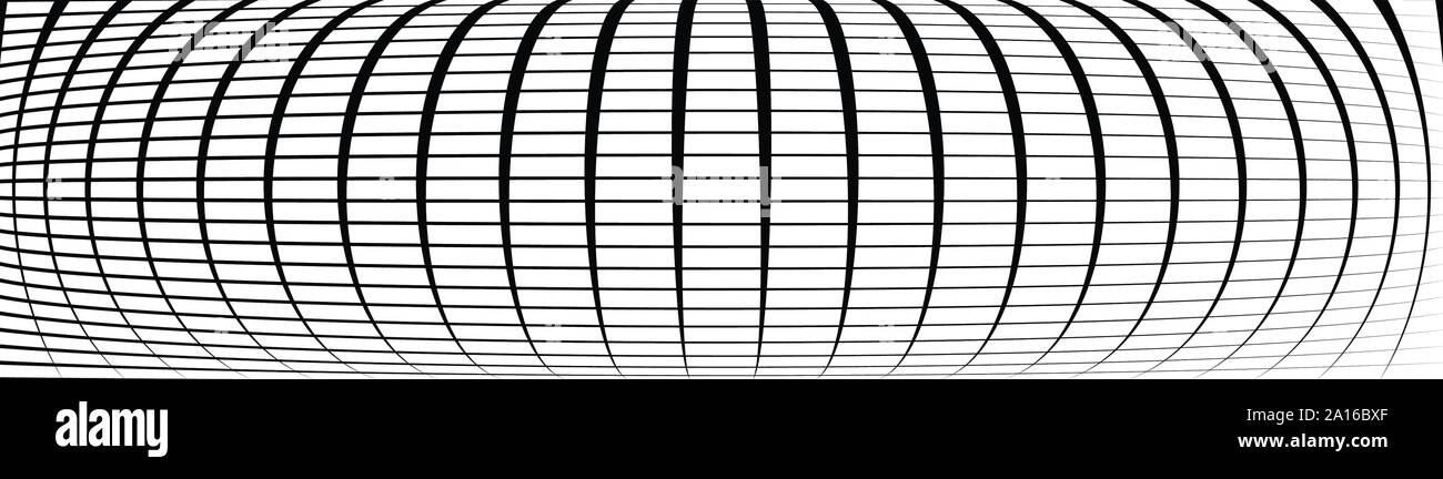 3D circular burst. Convex globe, sphere, orb distort. Inflate design ...