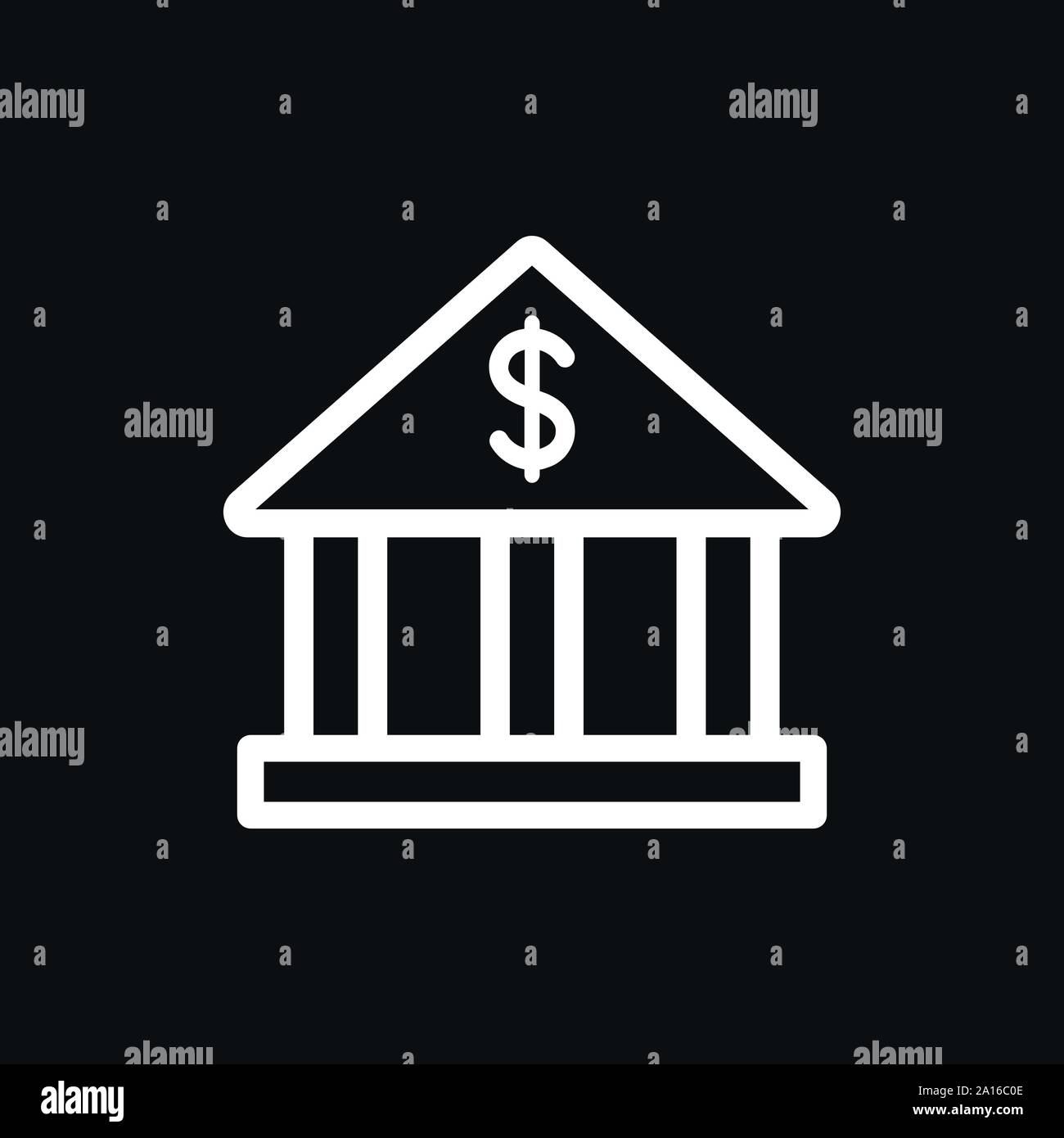 Bank icon design template. Vector icon, symbol Stock Vector Image & Art ...