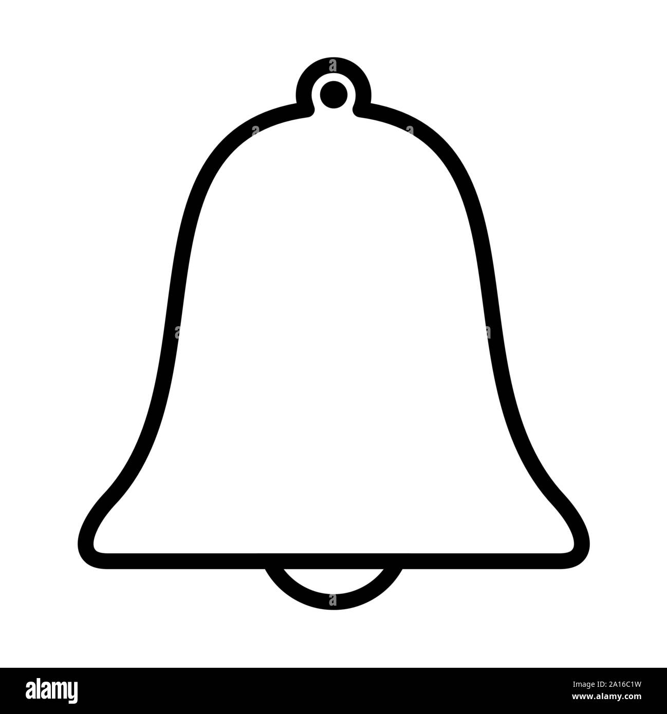 Bell icon ring Black and White Stock Photos & Images - Alamy