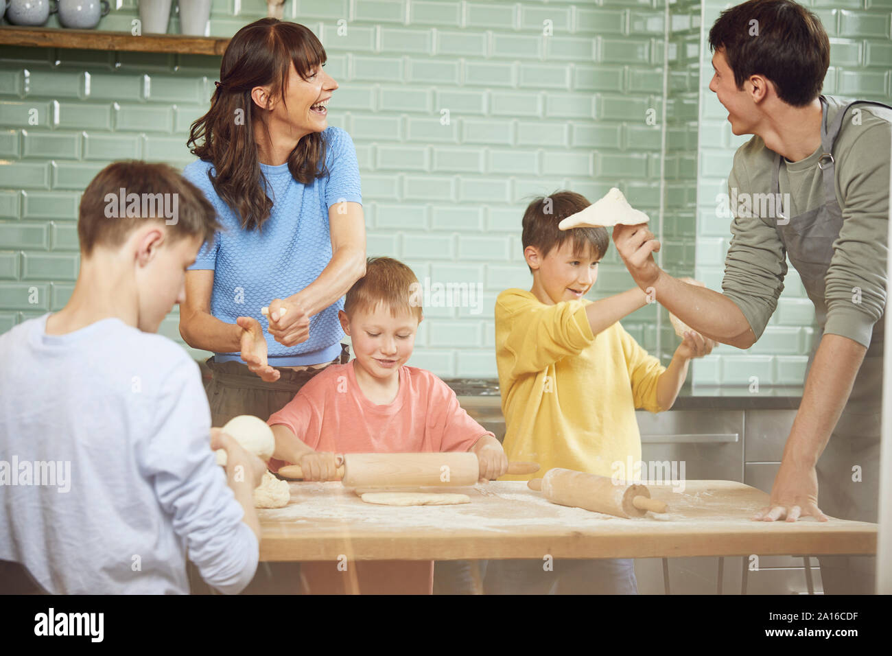 Mother sons home hi-res stock photography and images - Alamy