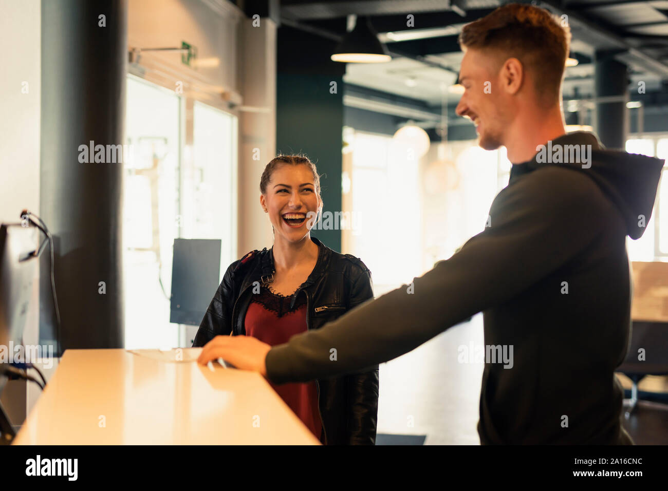 Gym reception hi-res stock photography and images - Alamy