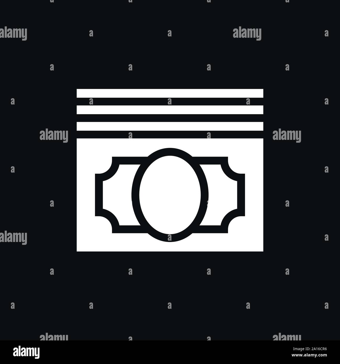 Currency Banknotes vector icon. Illustration style is a flat iconic ...