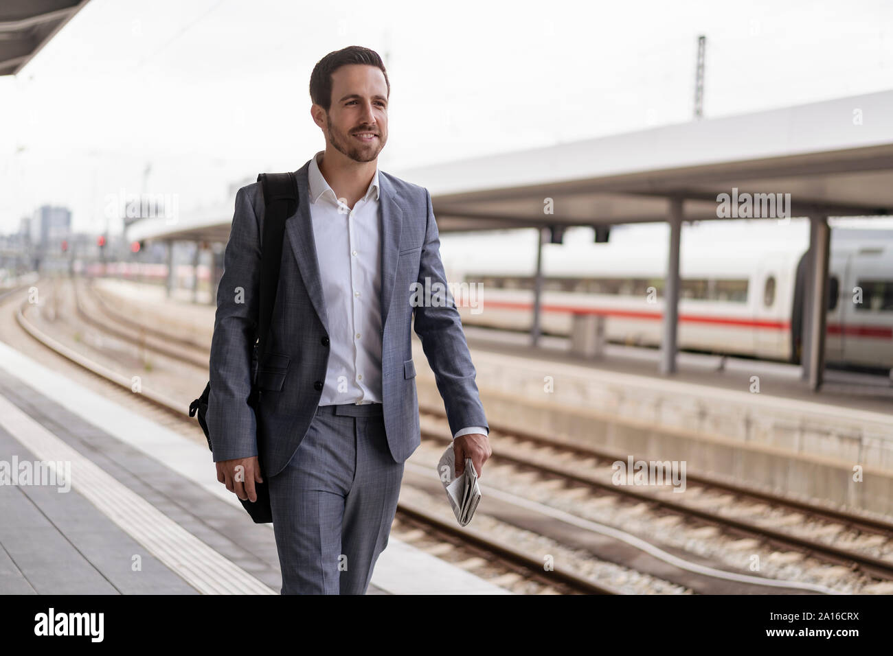 Person walking on platform hi-res stock photography and images - Alamy