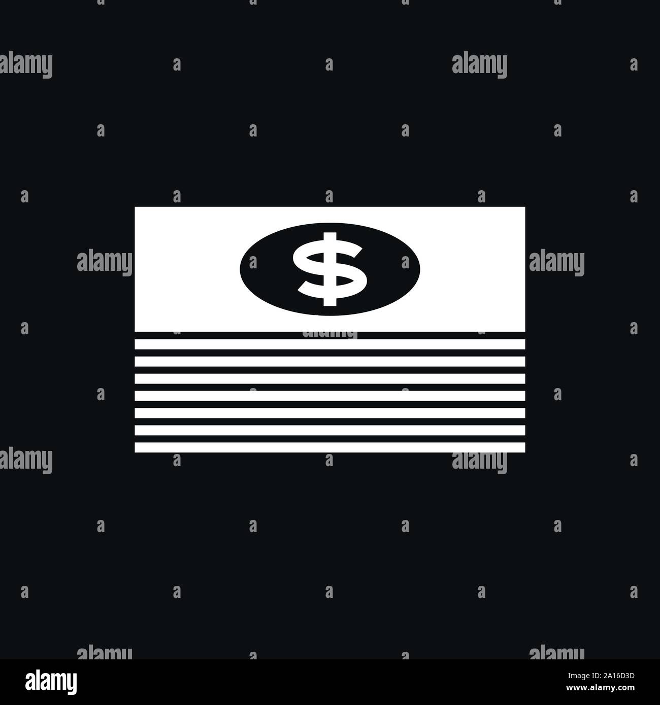 Currency Banknotes vector icon. Illustration style is a flat iconic ...