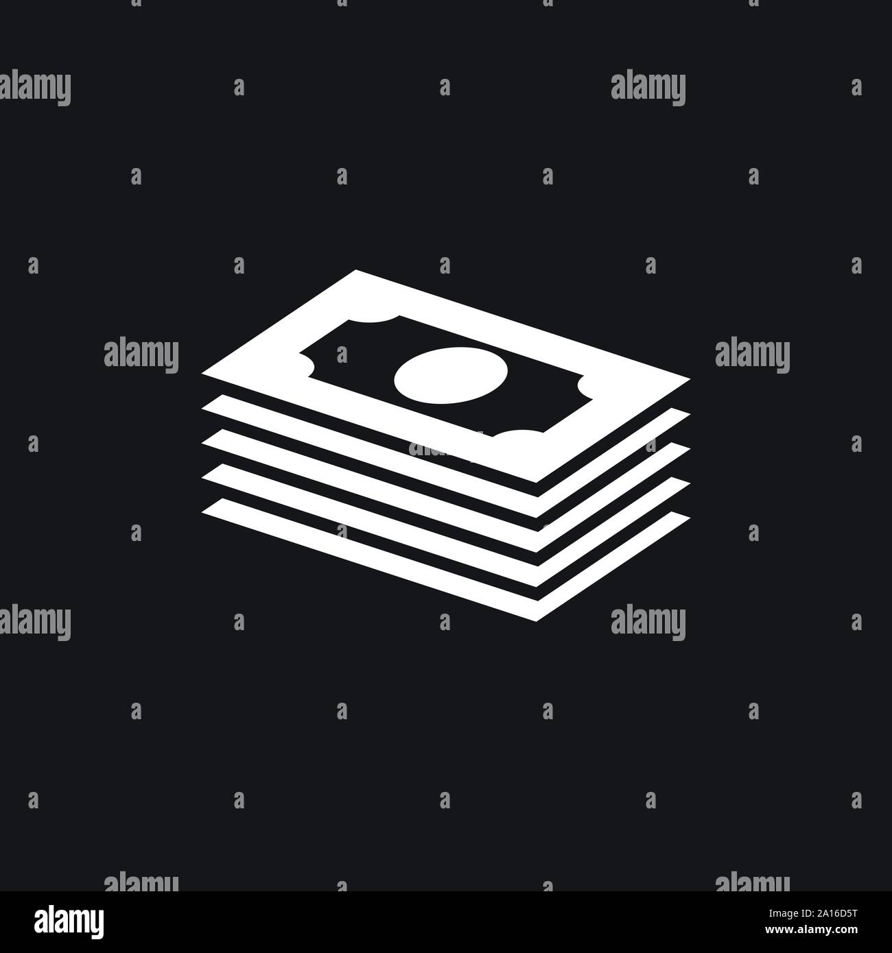 Currency Banknotes vector icon. Illustration style is a flat iconic ...