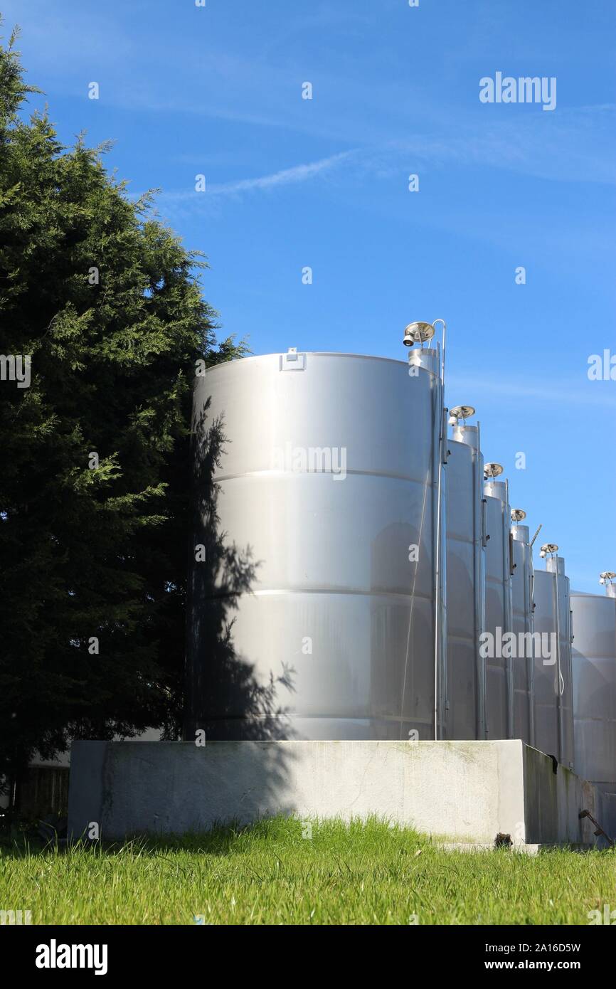 Industrial oil tanks Stock Photo - Alamy
