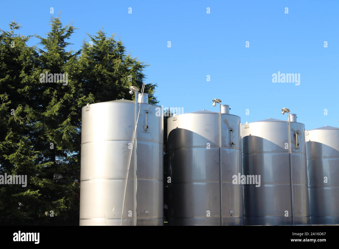 Industrial oil tanks Stock Photo - Alamy
