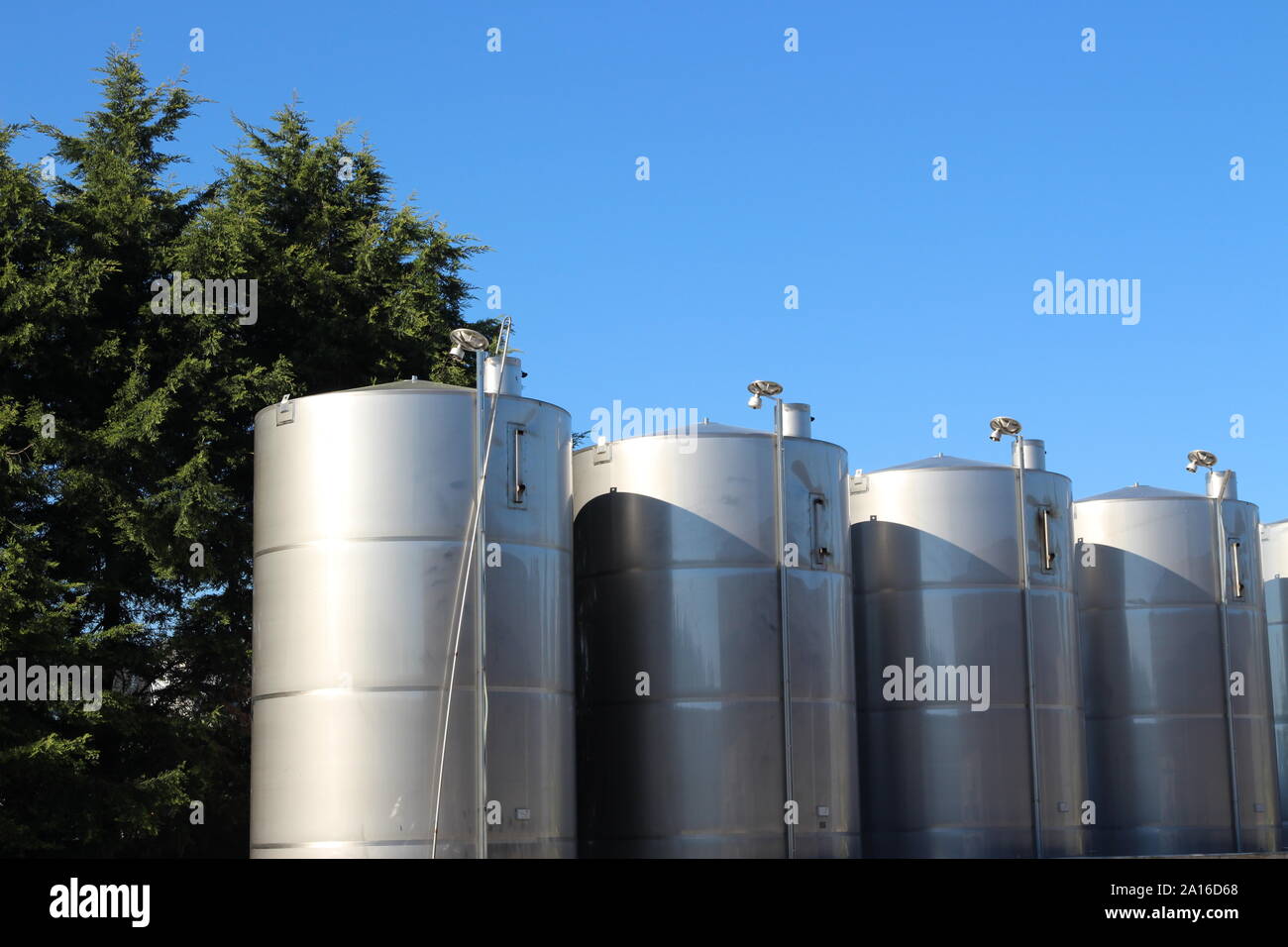Industrial oil tanks Stock Photo - Alamy