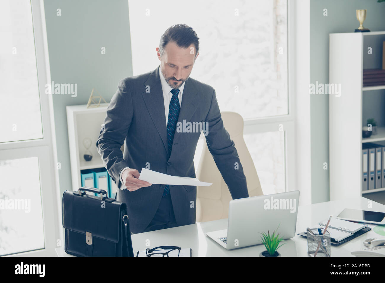 Photo of chief ceo occupation professional man in classy trendy Stock ...