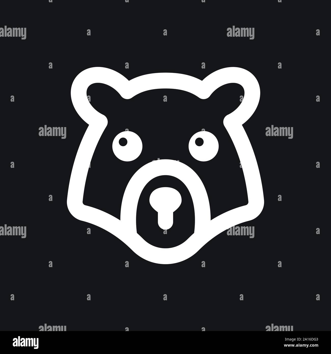 Bear icon. Vector concept illustration for design Stock Vector Image ...