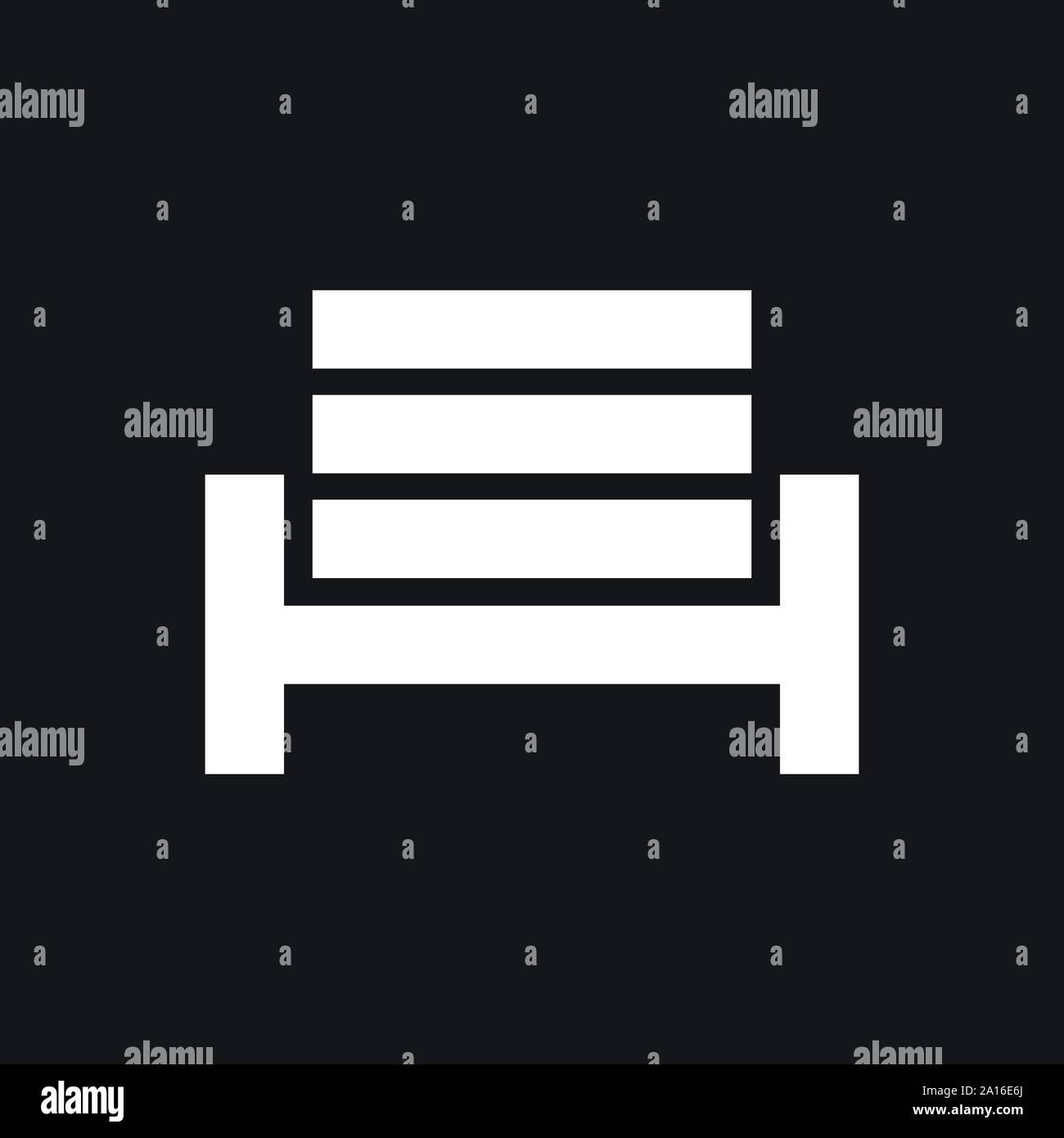 Iconic bench Stock Vector Images - Alamy
