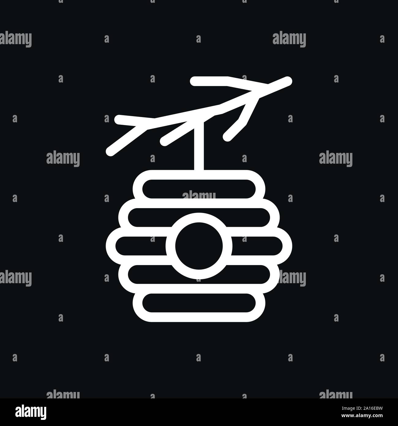 Beehive vector icon. beehive sign on background Stock Vector Image ...