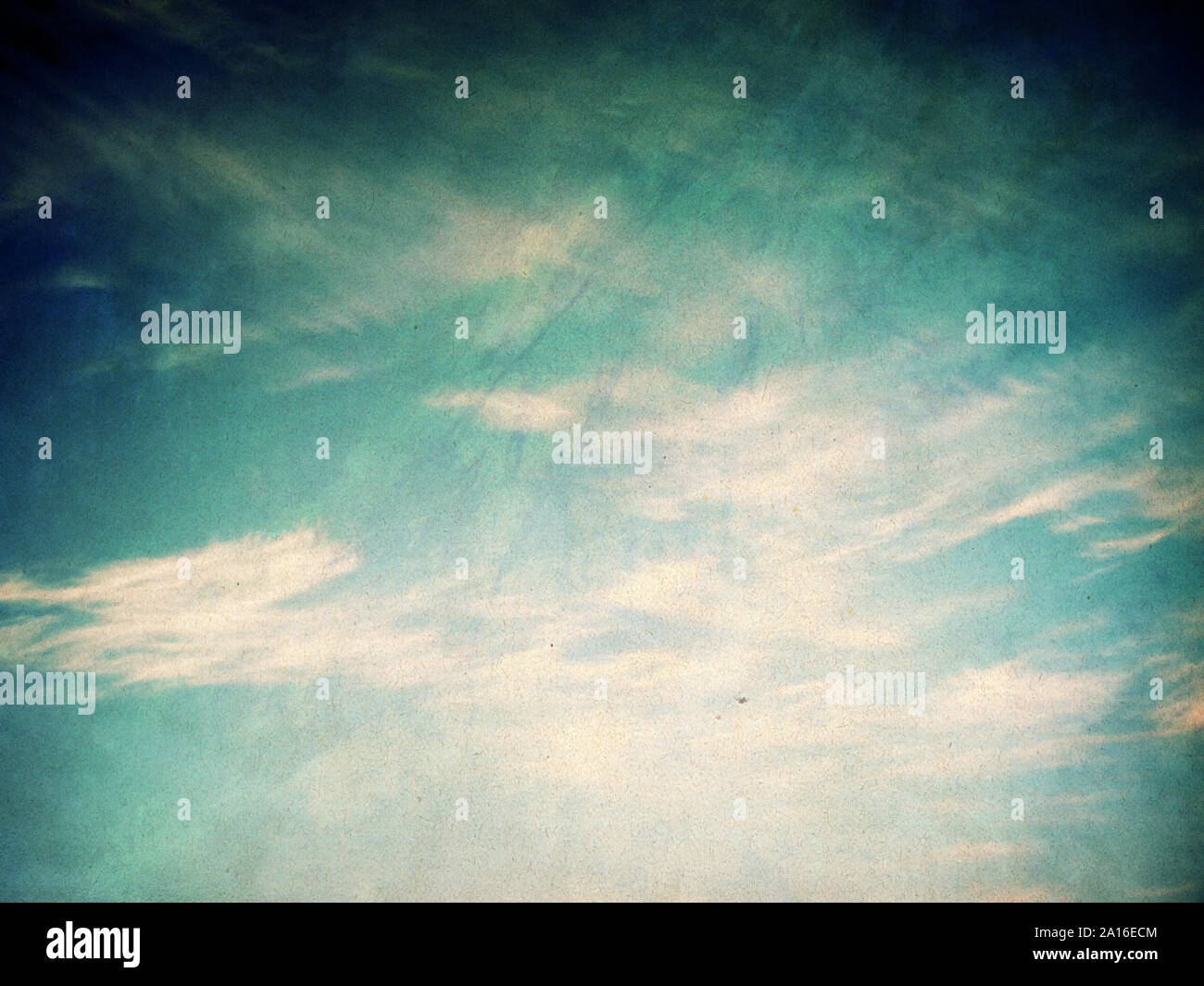 Grunge landscape with clouds on old vintage paper Stock Photo - Alamy