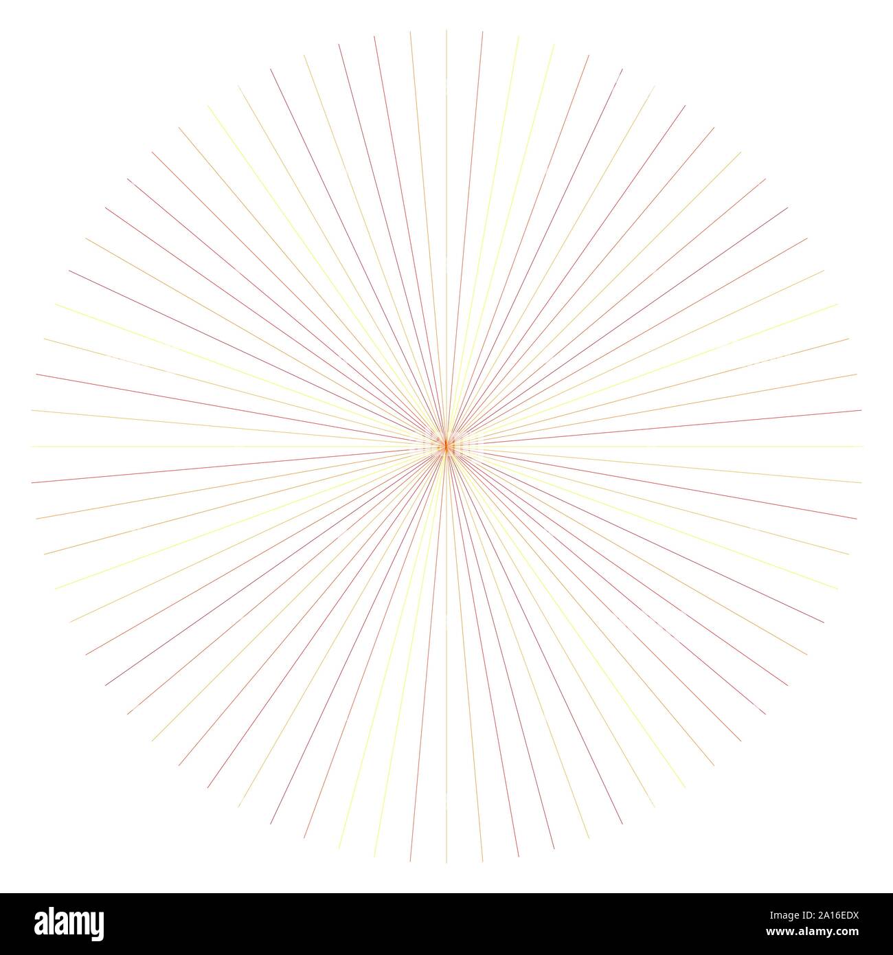 Orange, yellow radial, radiating lines. Rays, beams. Starburst ...